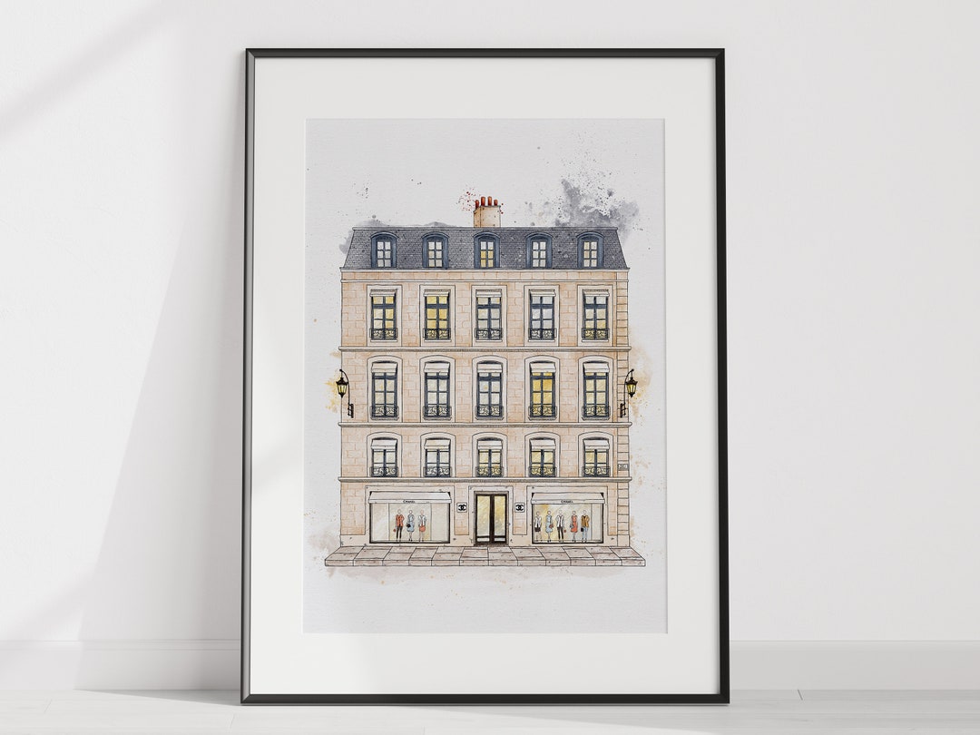 Chanel - Chanel Fashion Store Façade Poster - High-resolution Digital ...
