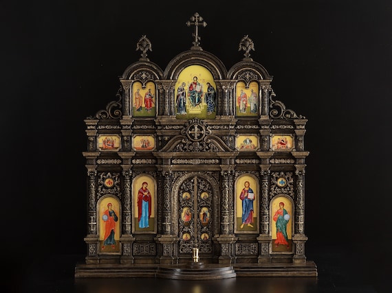 21.5 Home Iconostasis Baroque Style Wall-mounted and - Etsy