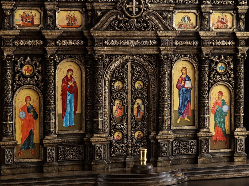 21.5 Home Iconostasis Baroque Style Wall-mounted and - Etsy