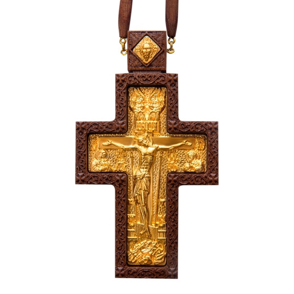 Wooden Orthodox Pectoral Cross - Etsy