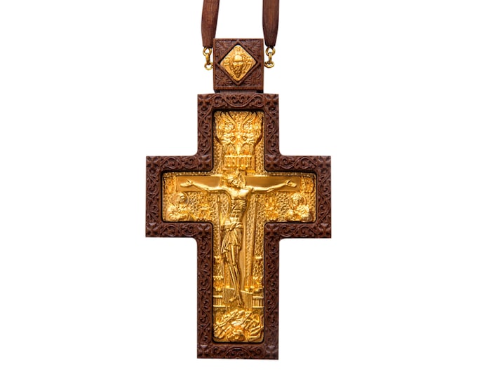 5" Priest Pectoral Cross Award Christian Cross for Bishops Religious ...