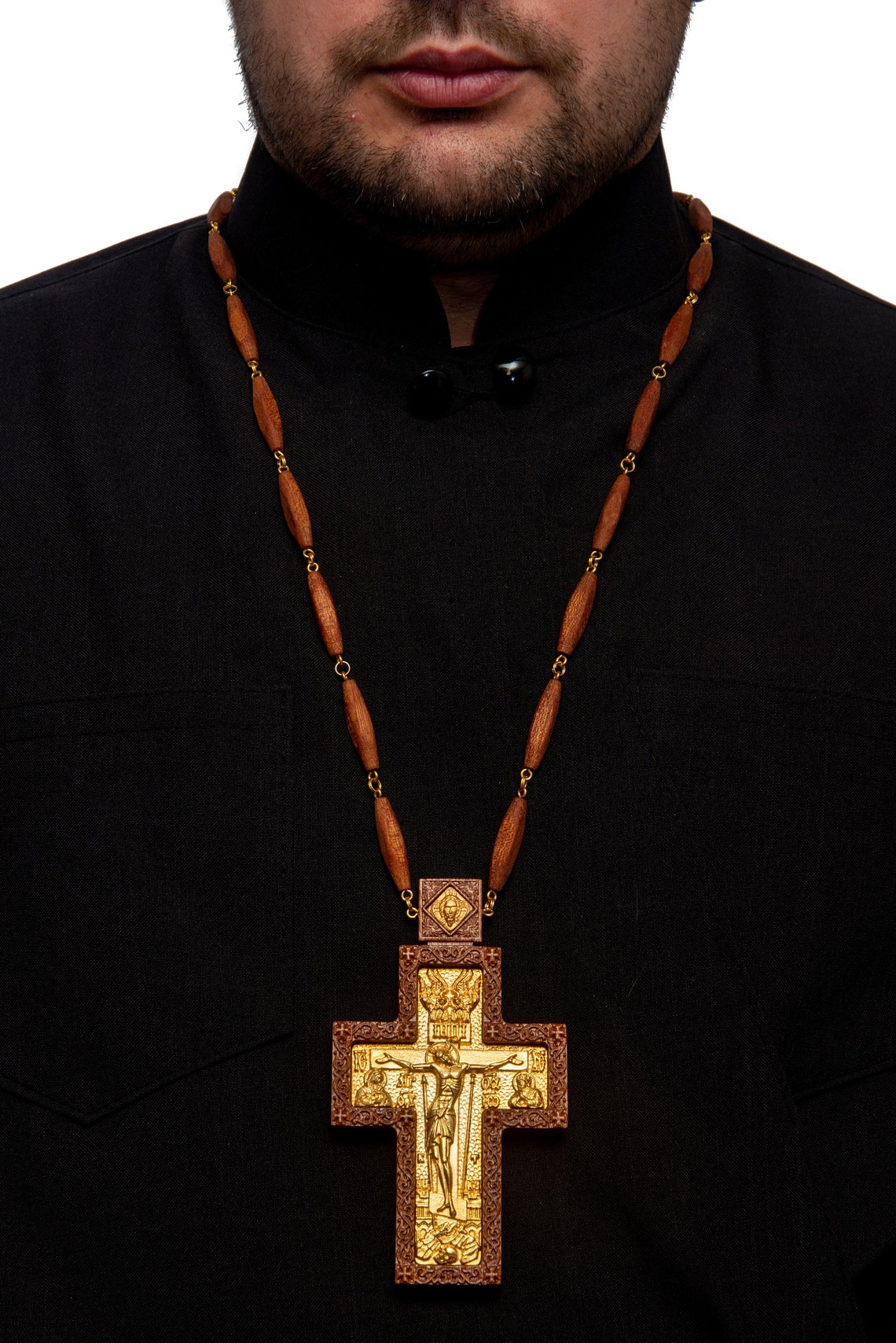 5" Priest Pectoral Cross Award Christian Cross for Bishops Religious ...