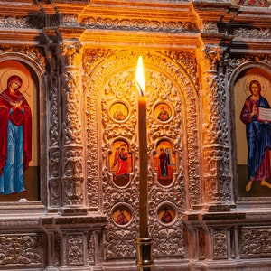 21.5 Home Iconostasis Baroque Style Wall-mounted and Table-top Prayer ...