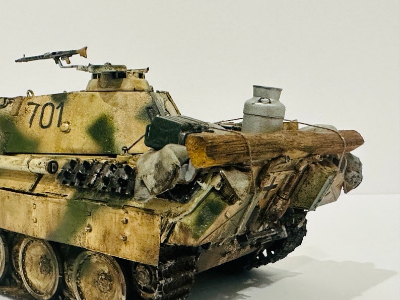 FINISHED Pro Built 1/35 Panzer V panther German Tank WW2 AFV. Painted ...