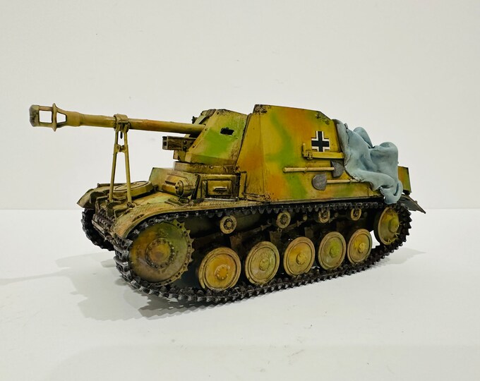 FINISHED Pro Built 1/35 Panzer German Scale Model Tank Marder II Sdkfz ...