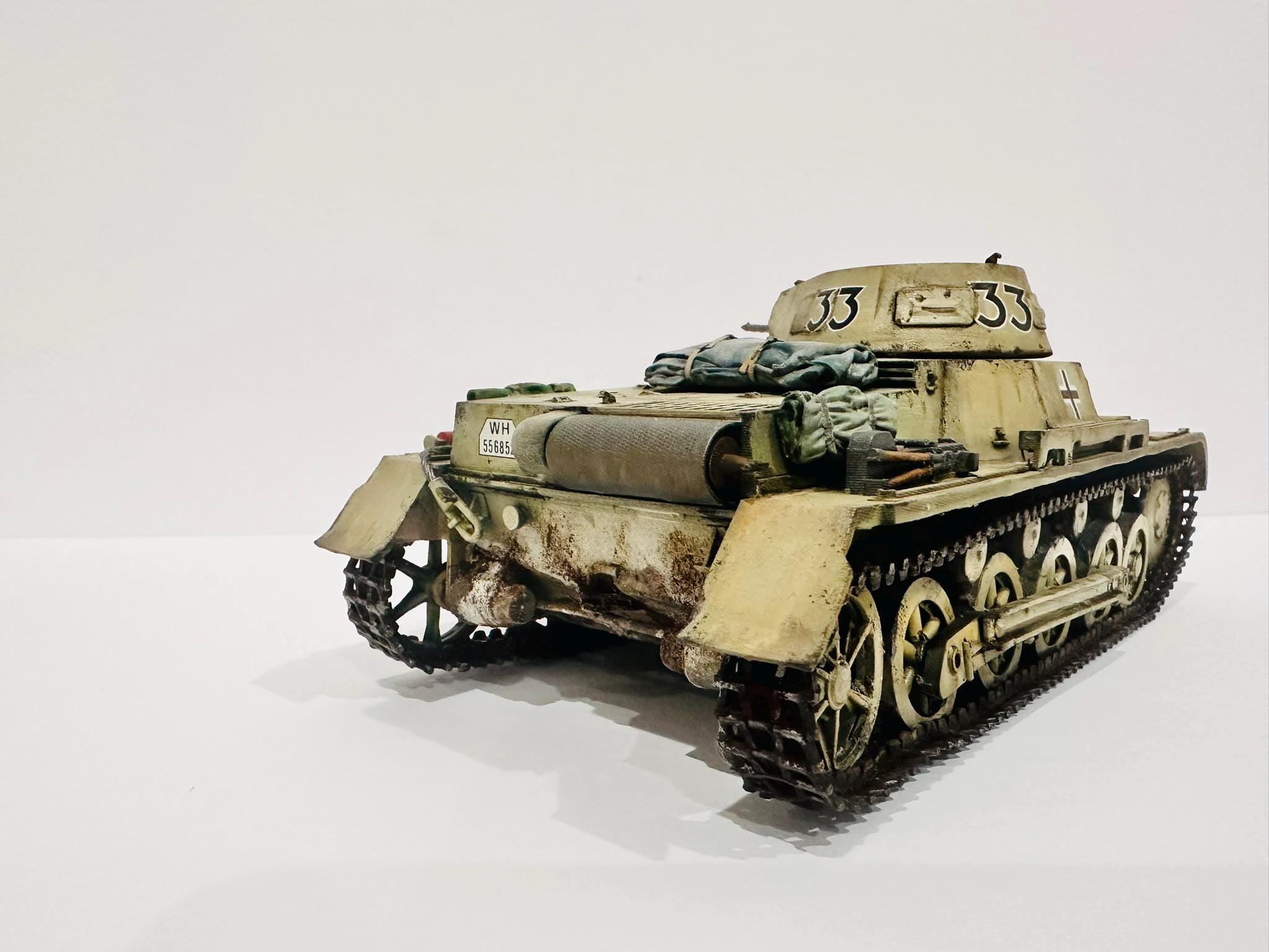 Panzer Tank 1/24 I Ausf B Scale Model WW2 German Model Afrika Korps ...