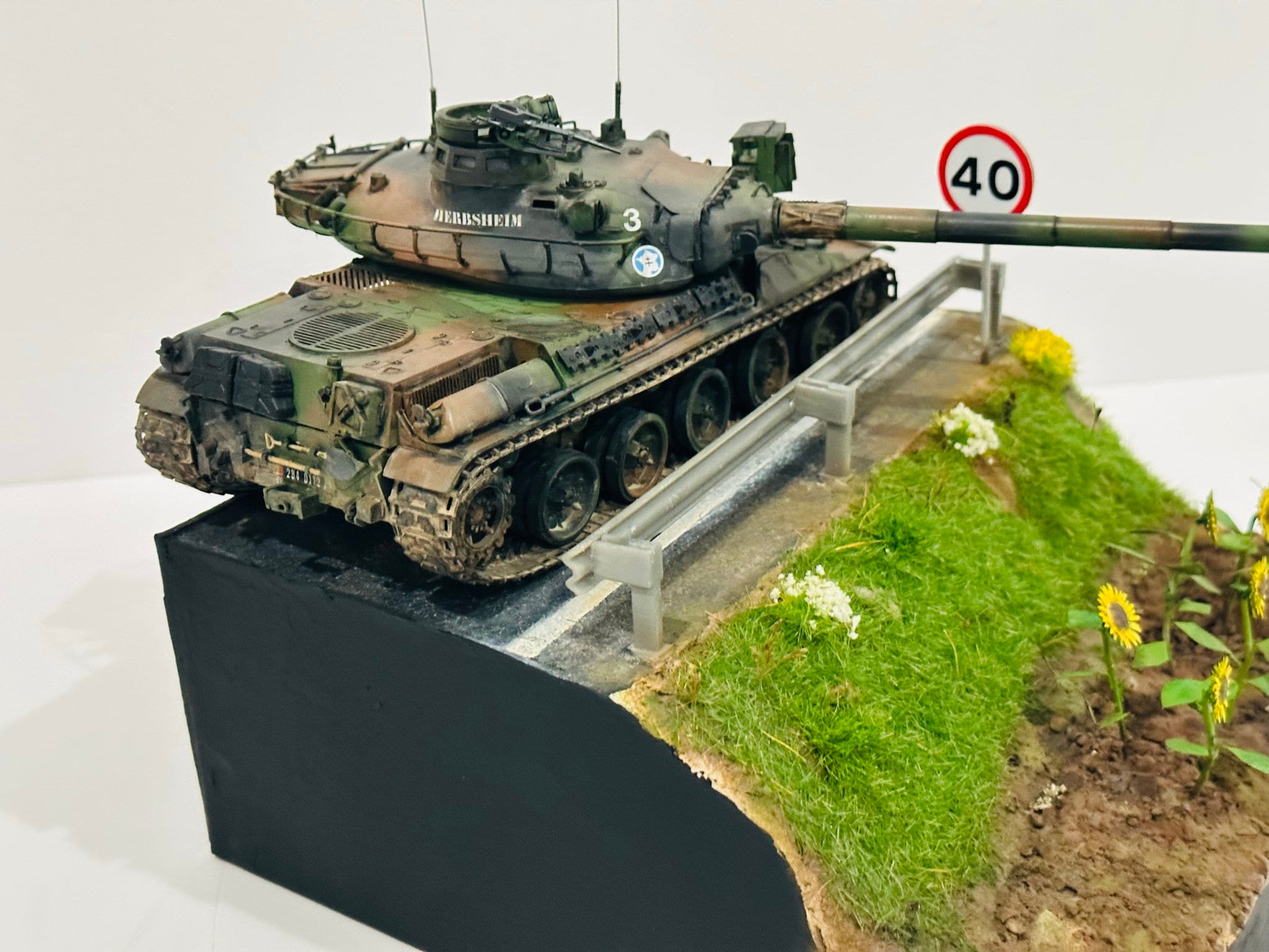 Pro Built 1/35 AMX-30 Diorama. Modern French AFV tank. Road - Etsy