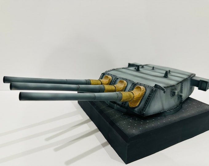 Gun Turret Battleship USS Iowa Mark 7 Scale Model Ship WW2, 1/72 Scale ...