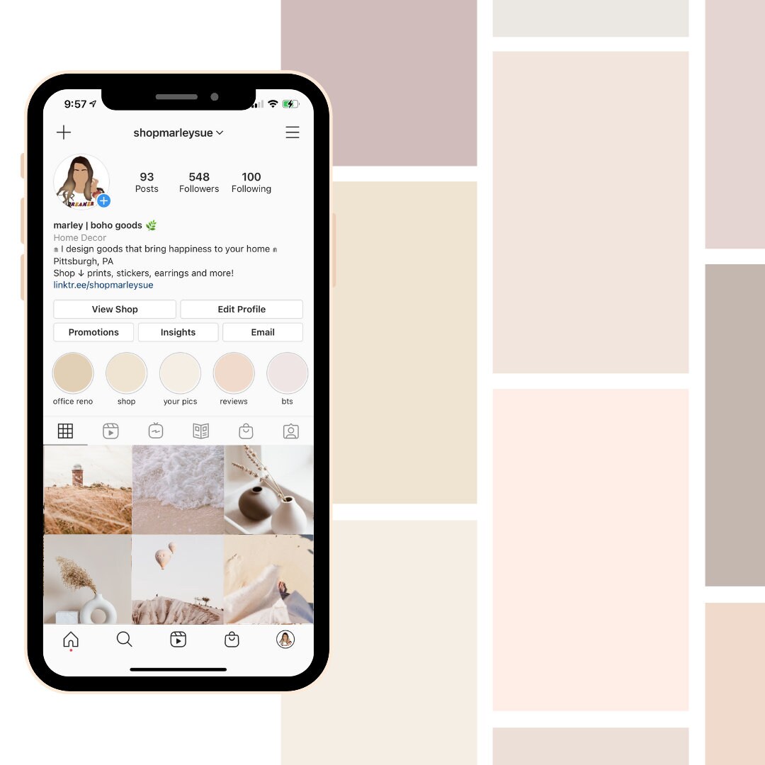 24 Solid Color Instagram Highlight Icons, Pastel Neutrals, Instagram ...
