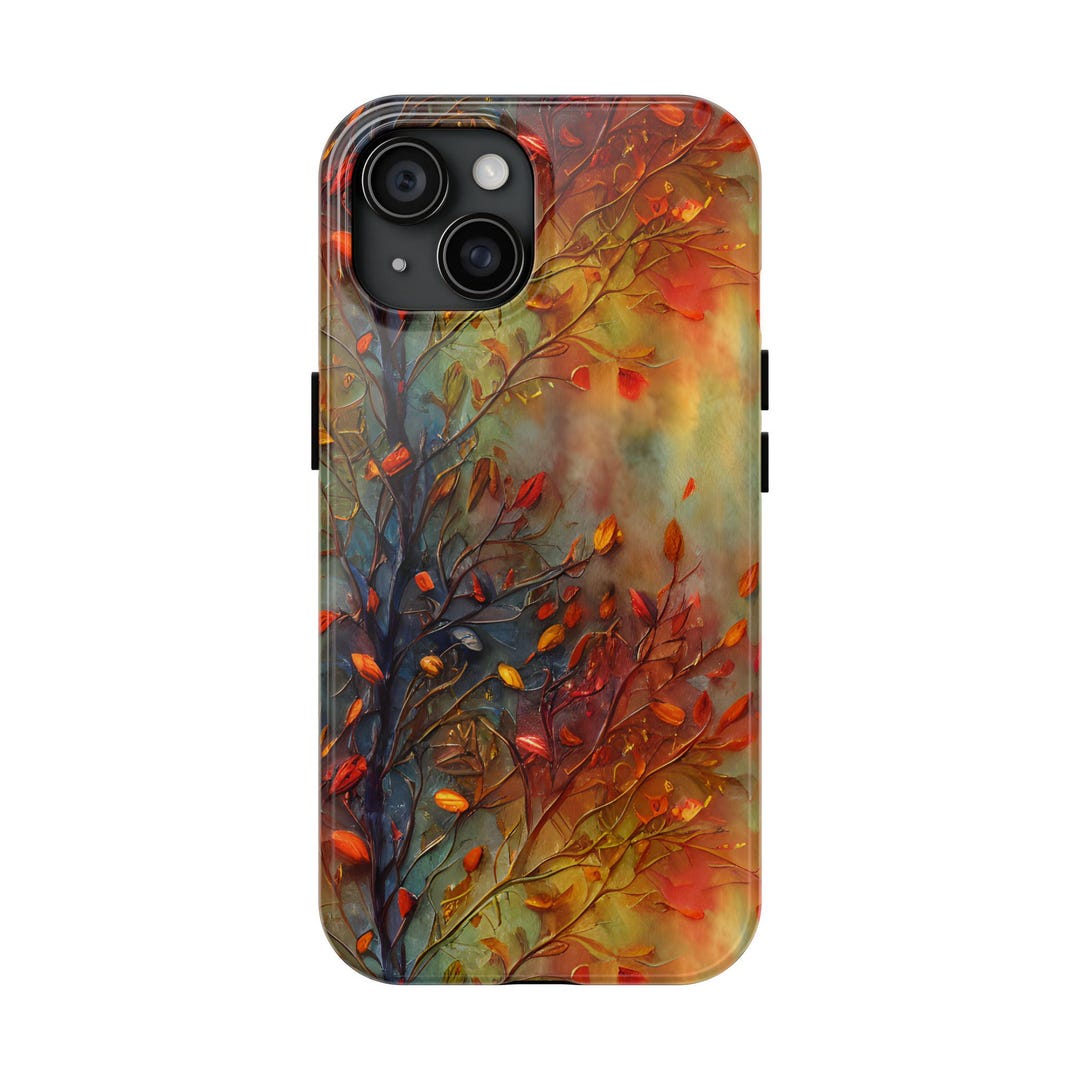 Autumn Phone Case Fall Leaves Cover iPhone 16 15 Pro Max, 14 Plus, 13 ...