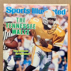 Sports Illustrated October 7 1985 Tony Robinson Tennessee Volunteers ...