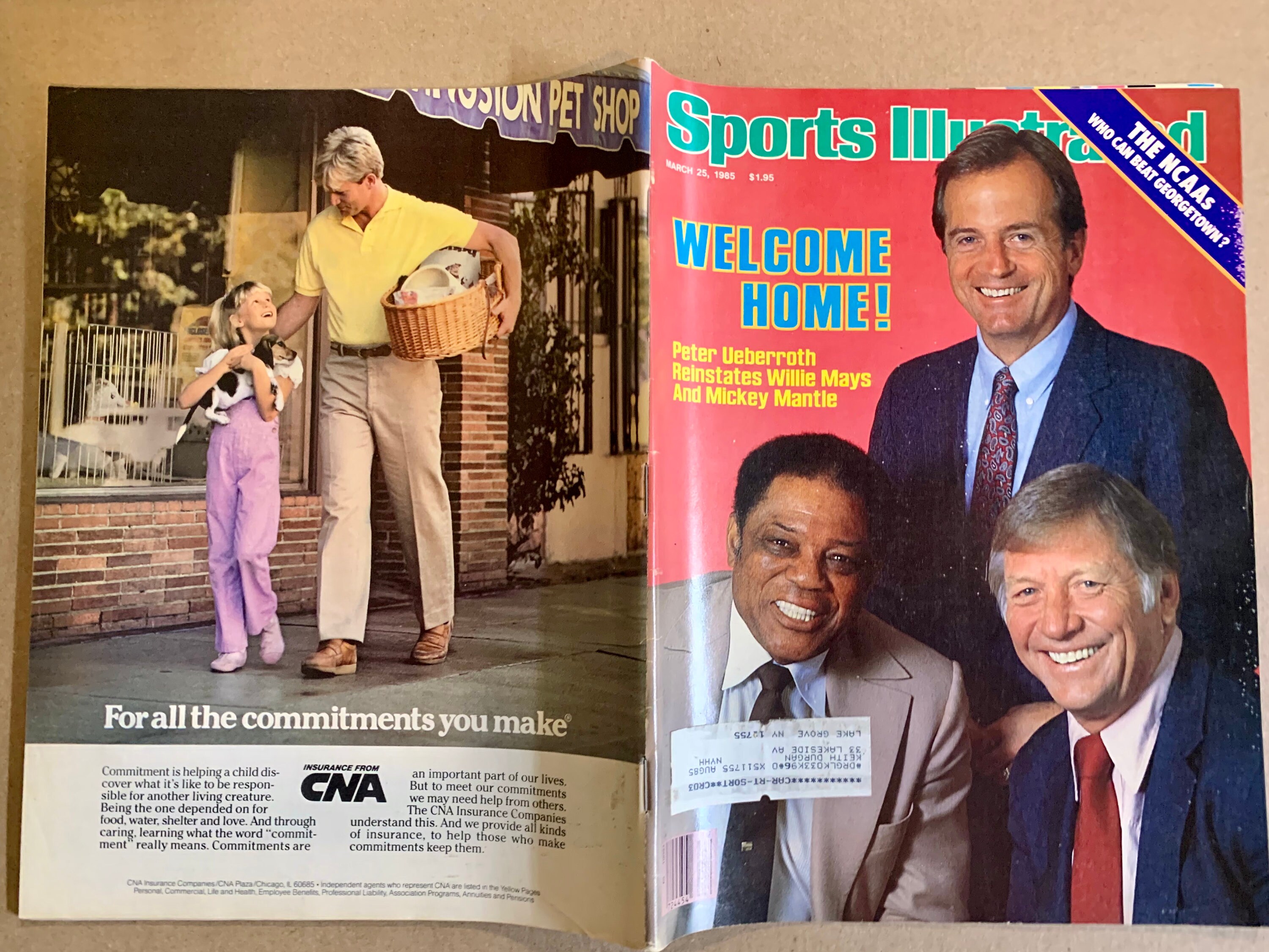 Sports Illustrated Magazine, Willie Mays, Mickey Mantle, Peter ...