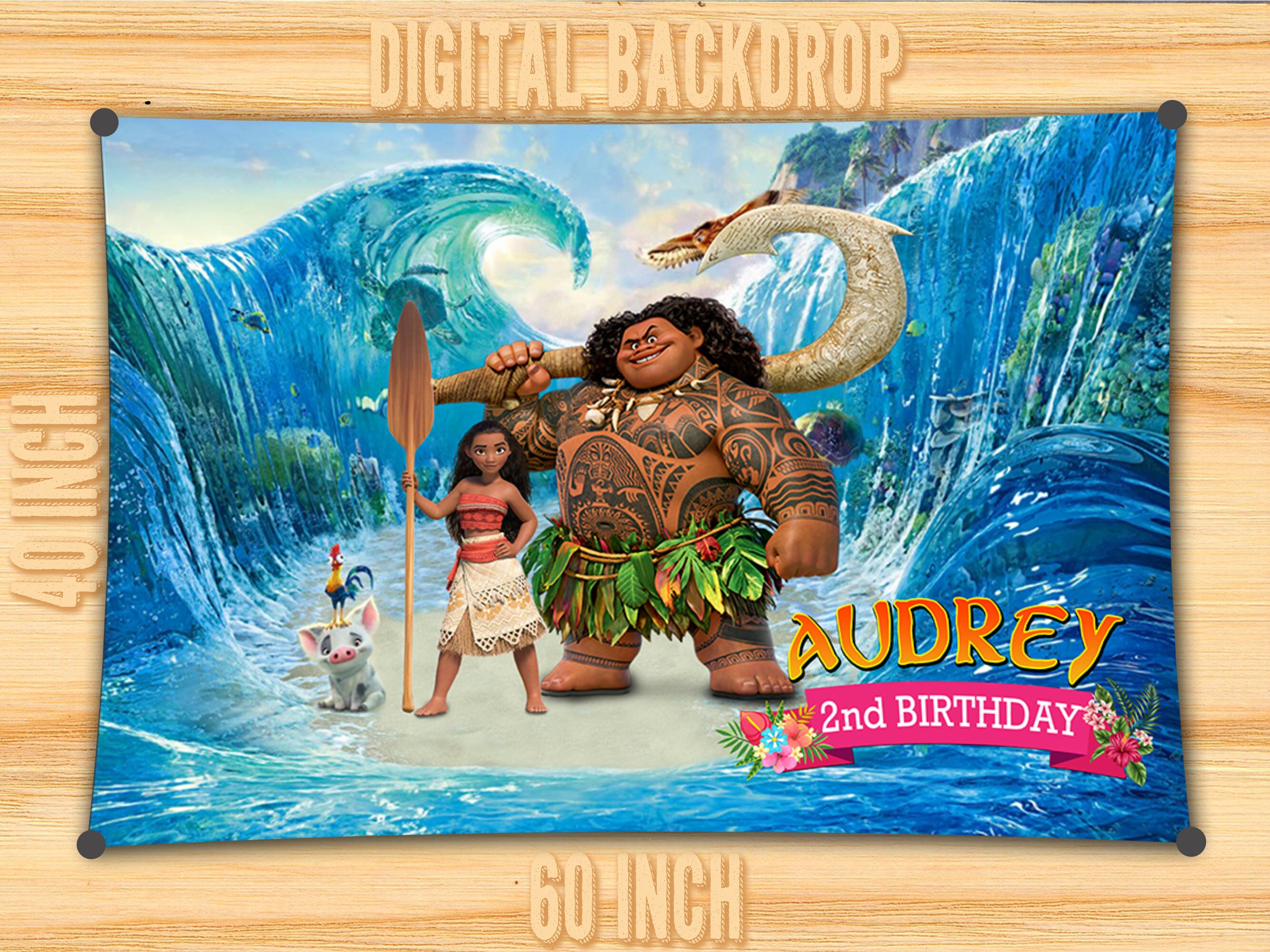 Moana Backdrop Ideas