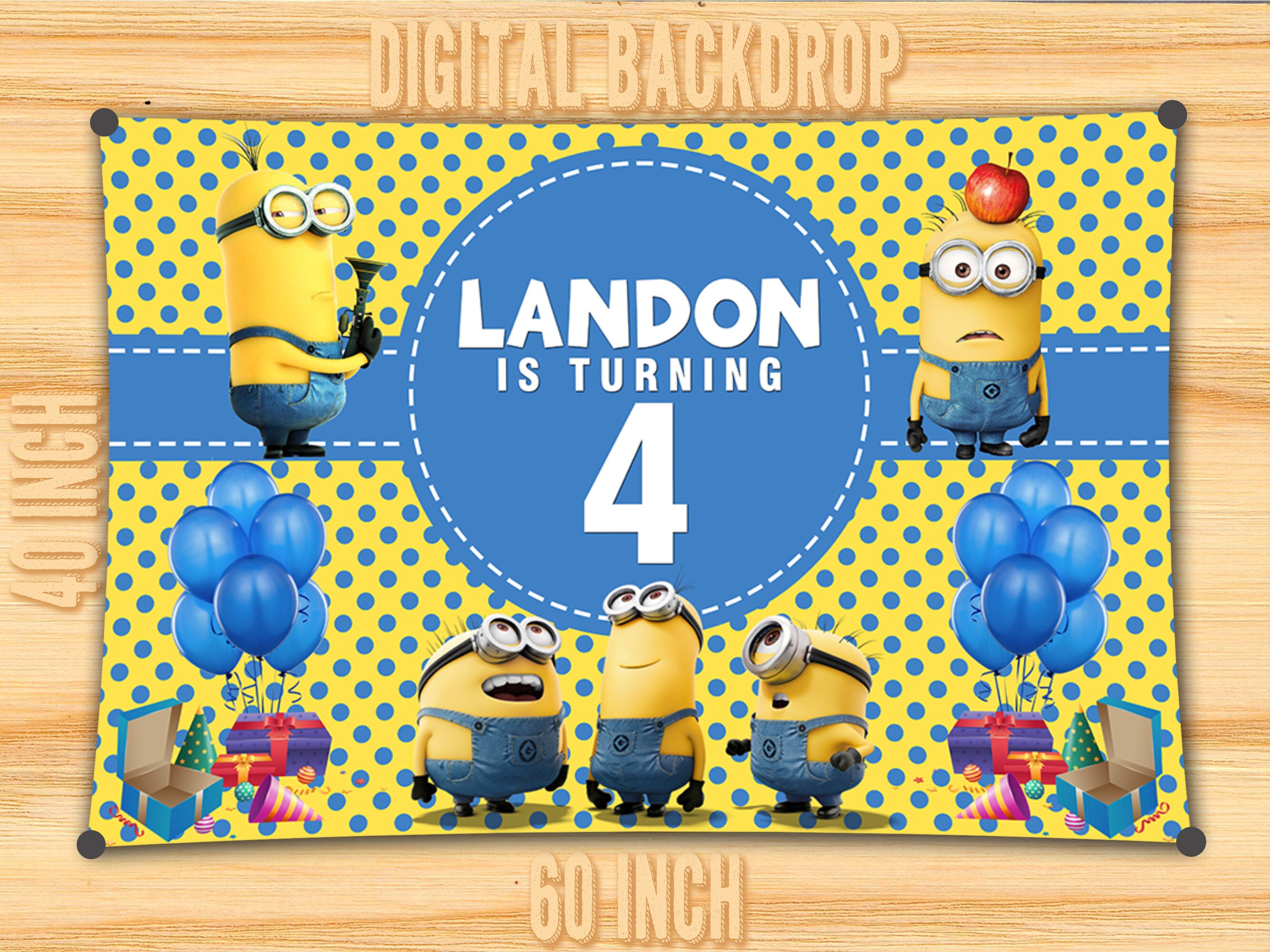 Minions Backdrop Minions Birthday Backdrop Digital File | Etsy