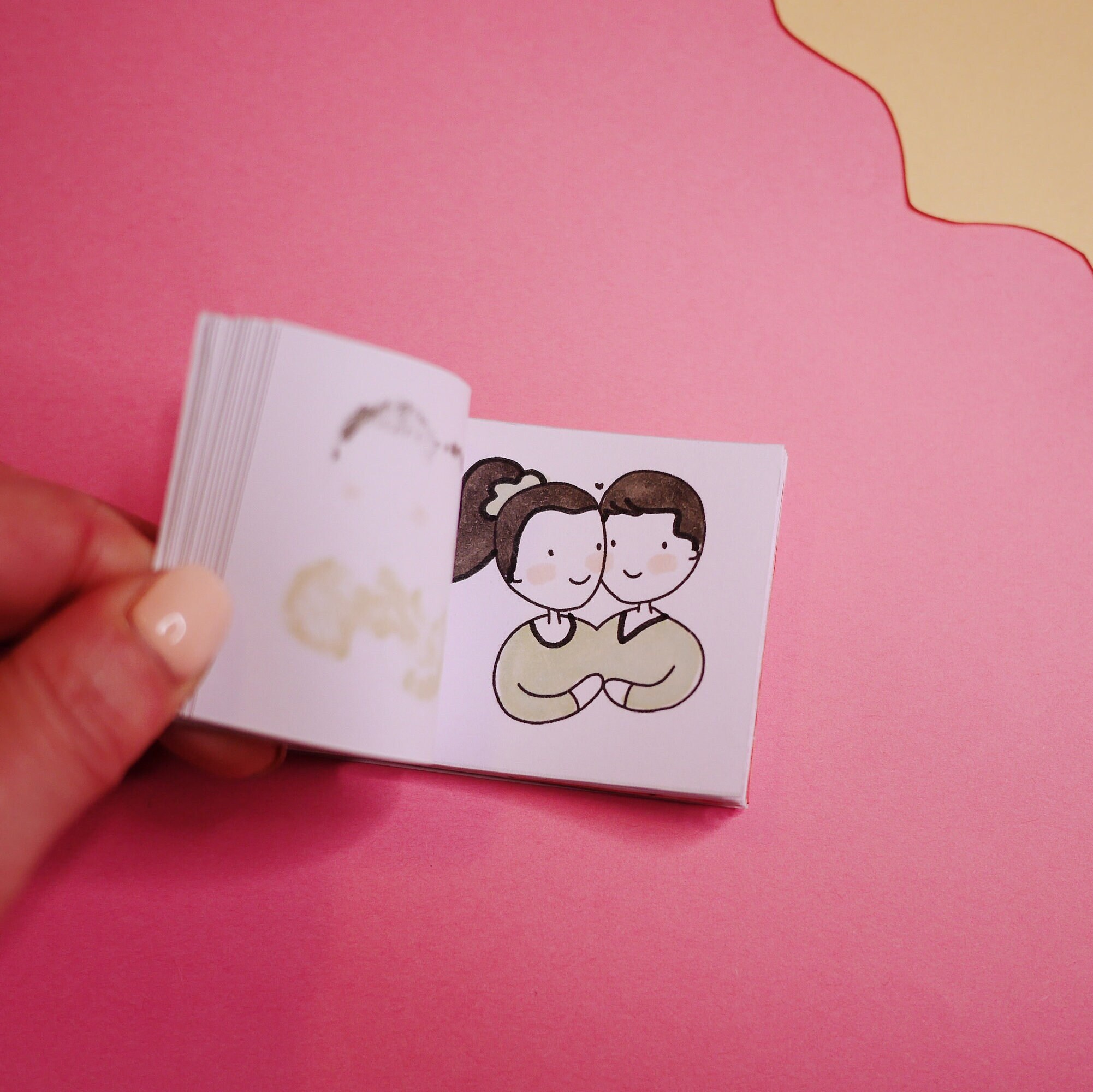 Pocket Kiss Coloring Flipbook - Etsy