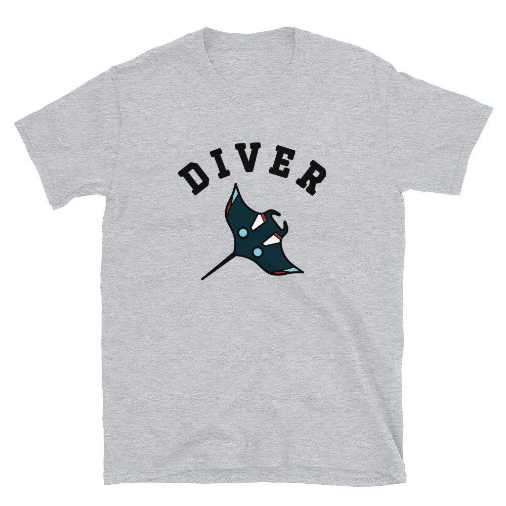 Manta Ray Diver Tshirt - Etsy
