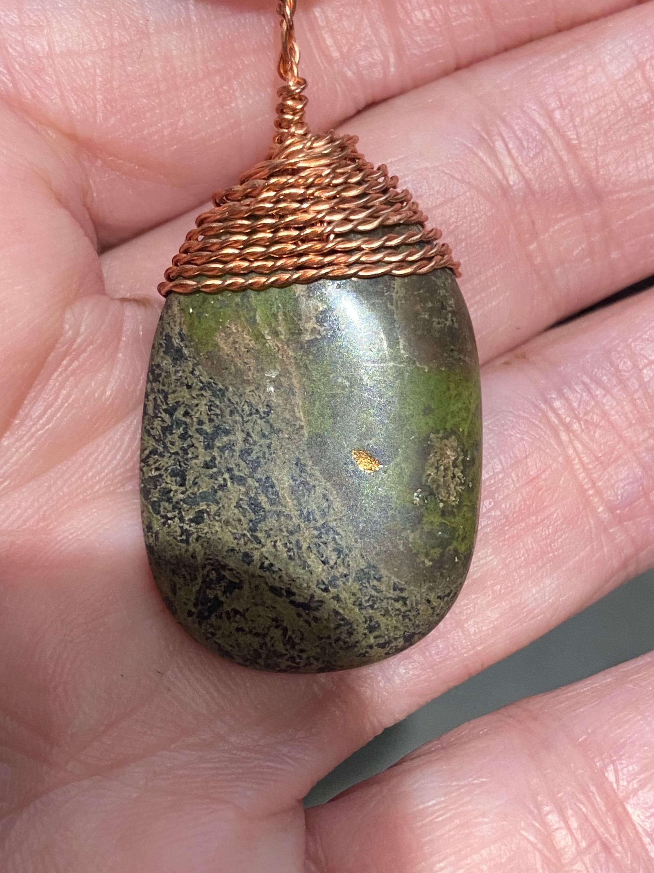 Lake Superior Hand Polished Black and Green Stone With Spec of - Etsy