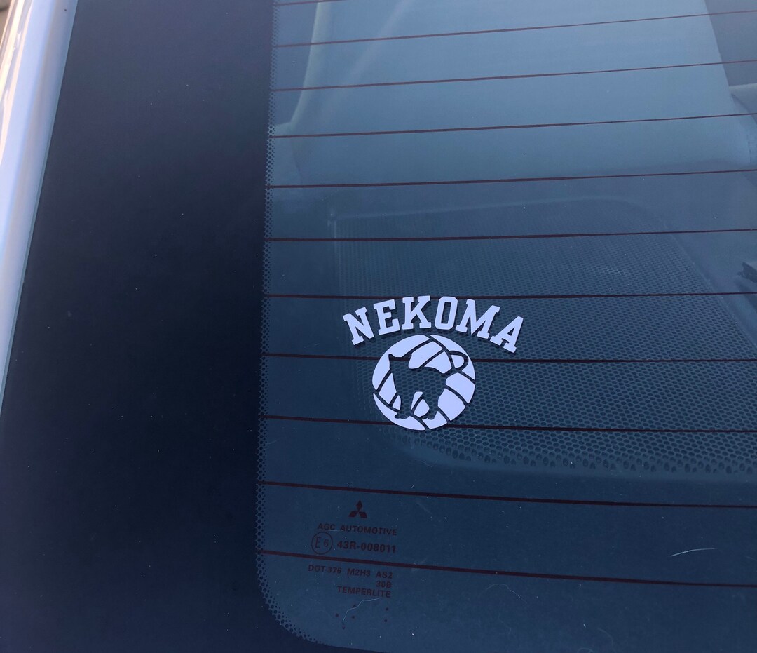 Haikyuu Car Sticker/decal - Nekoma - Etsy