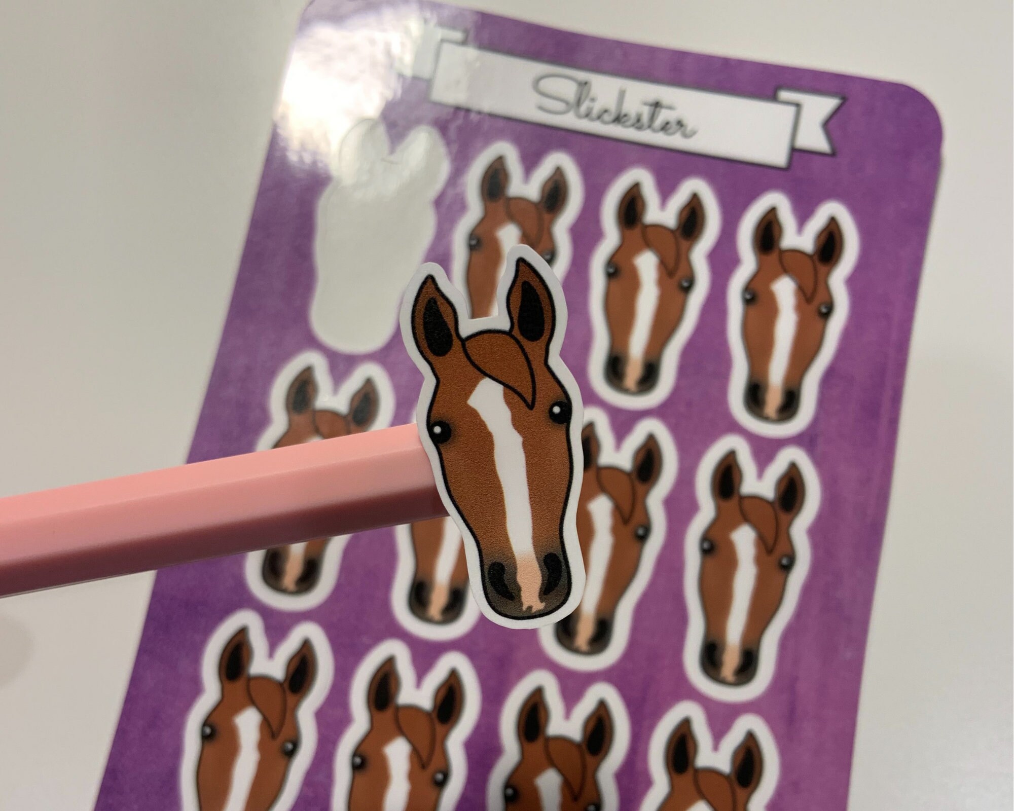 Custom Horse Sticker Sheet Gift for Equestrian Horse Gift - Etsy