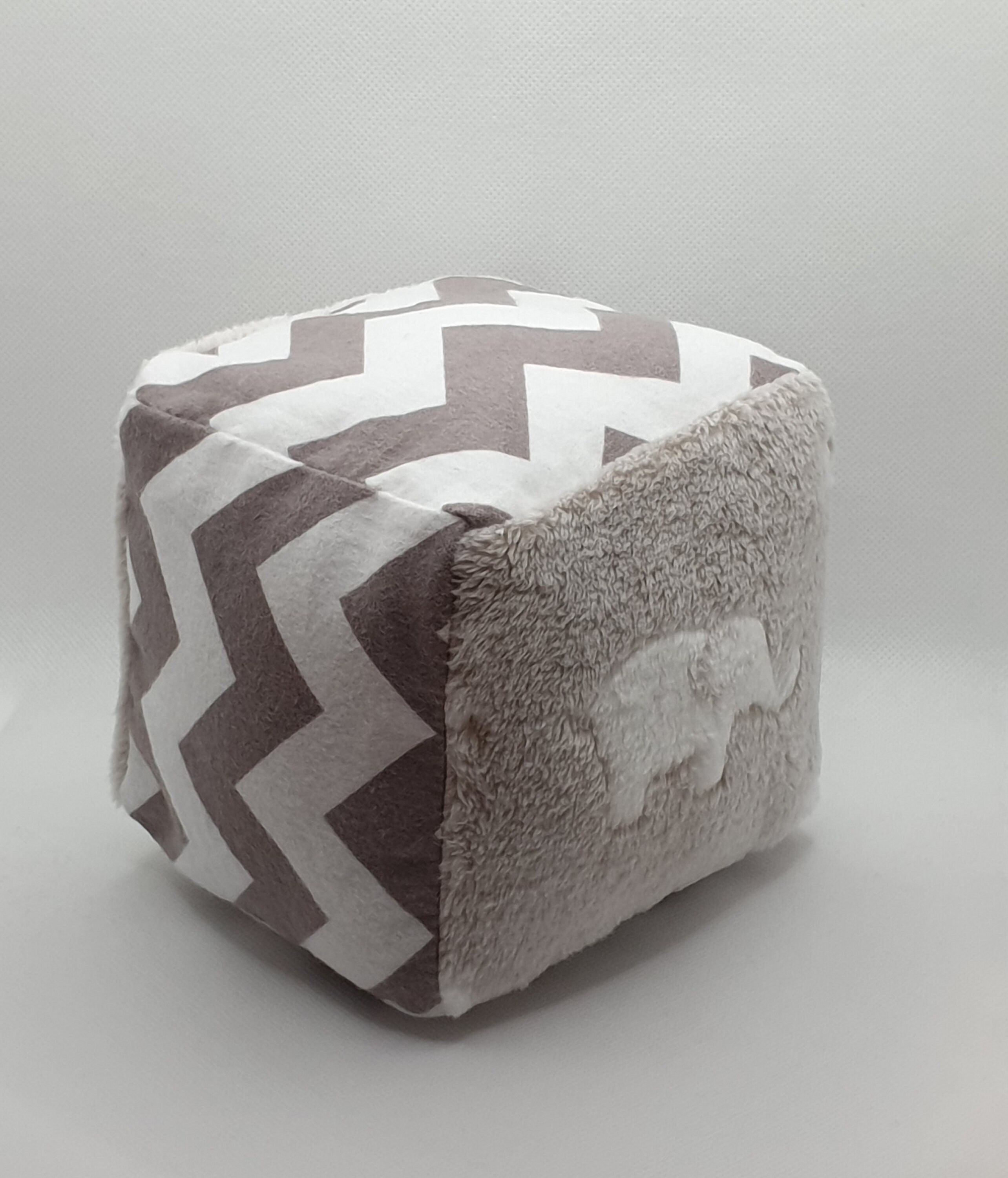 Sensory rattle cube, plush cube, fabric block, baby block, nursery soft ...