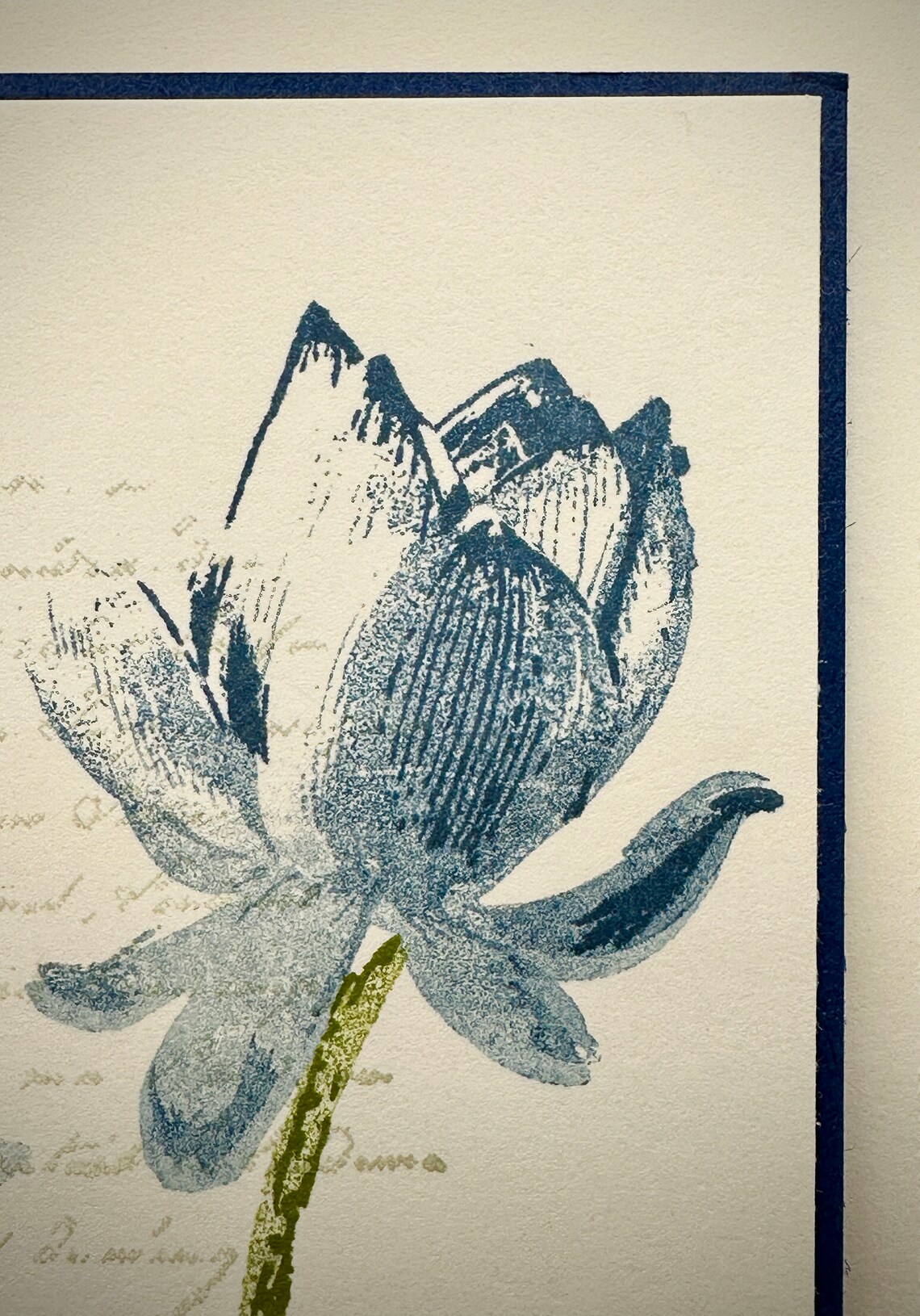 Lotus Card - Etsy