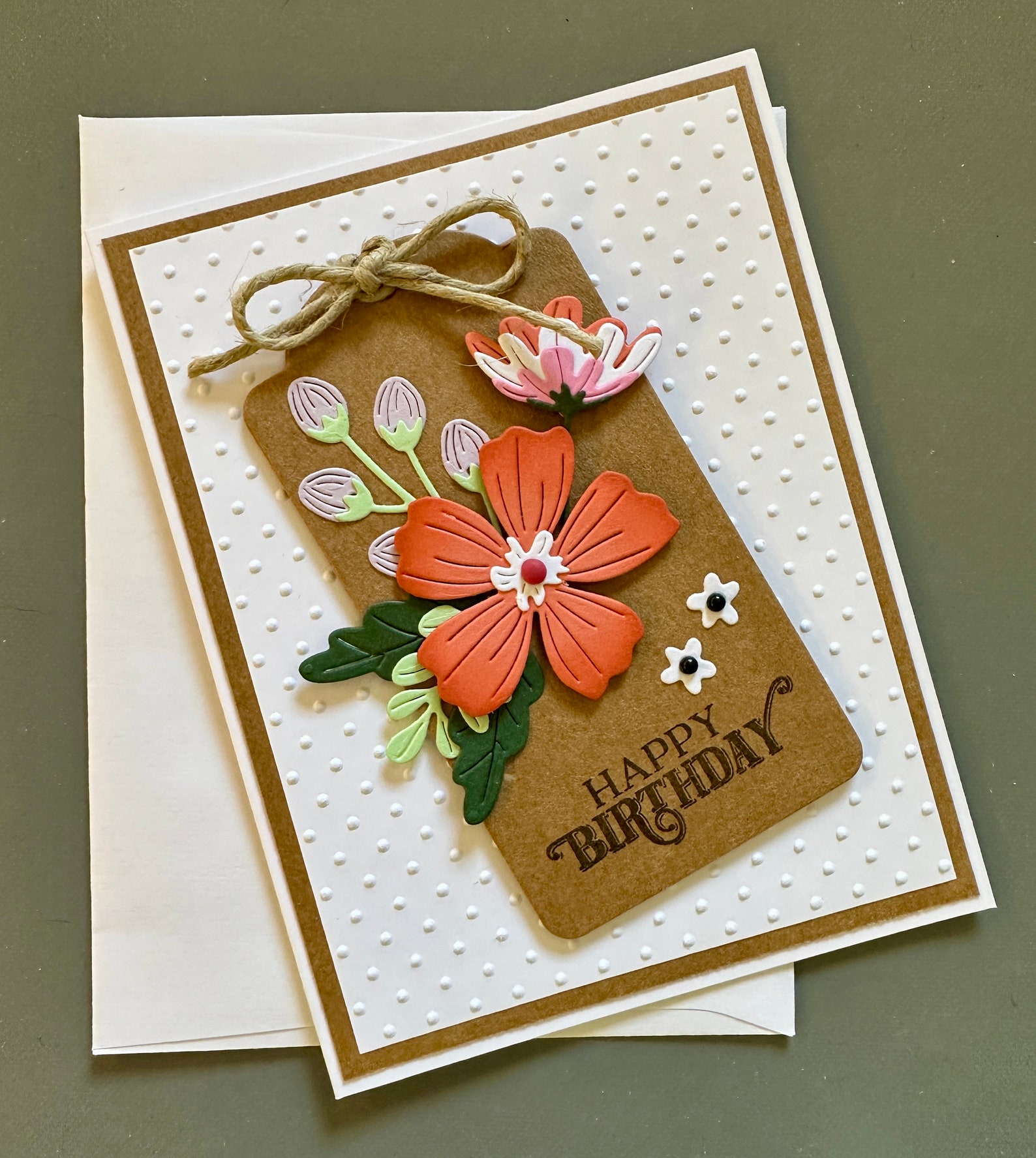 Birthday Tag Card - Etsy