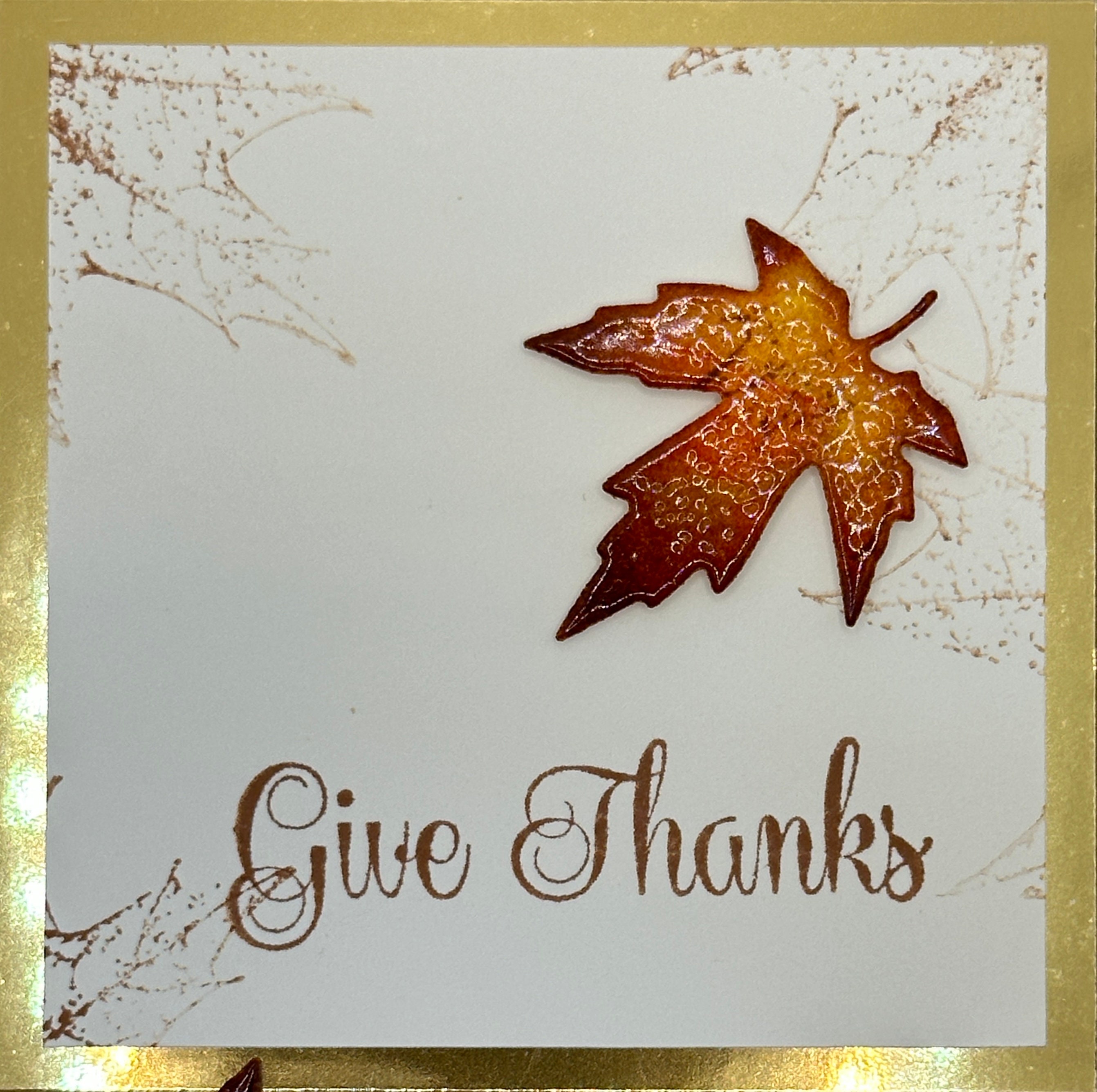 Give Thanks Handmade Card - Set of 2 - Etsy