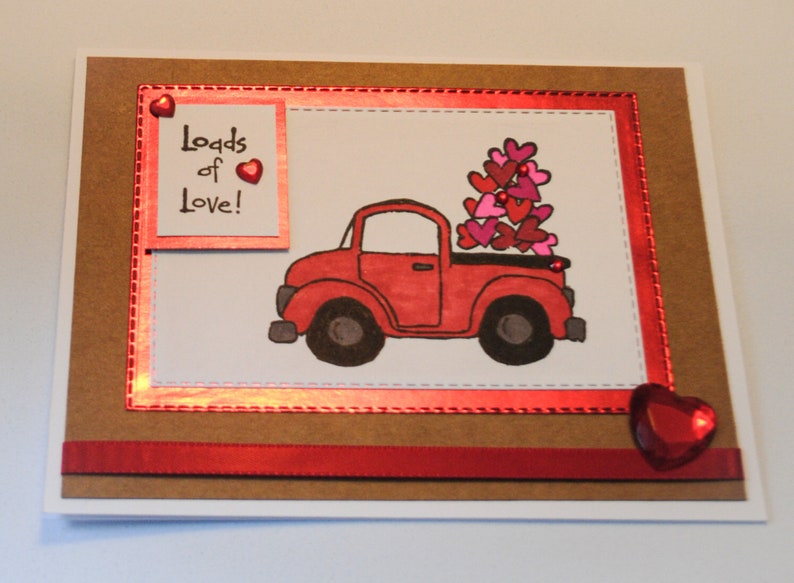 Truckload of Love Valentine Card - Etsy