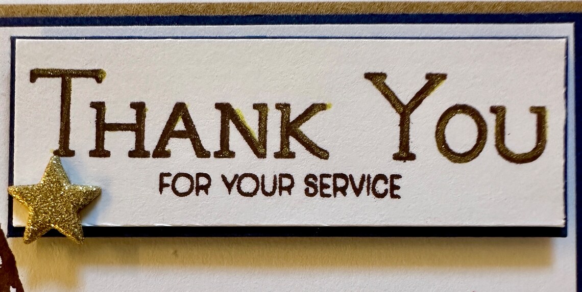 Thank You for Your Service Card - Etsy