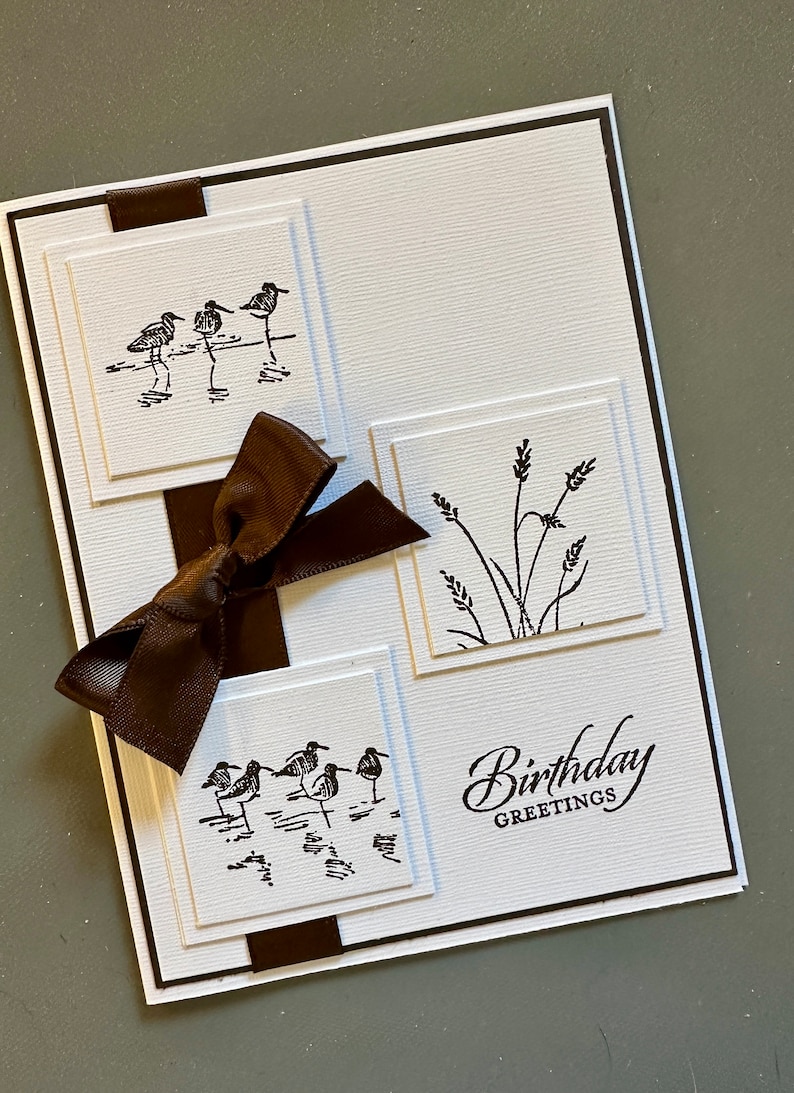 Birthday Greetings Linen Card - Etsy