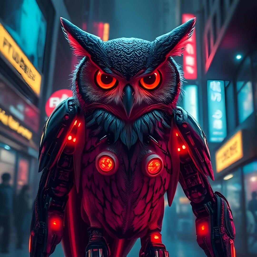 Owl Animatronic | JPG | Instant High Resolution 300ppi | Download for ...