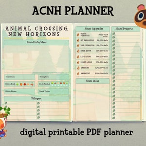 Animal Crossing New Horizons - Complete Planner With Checklist - PDF ...