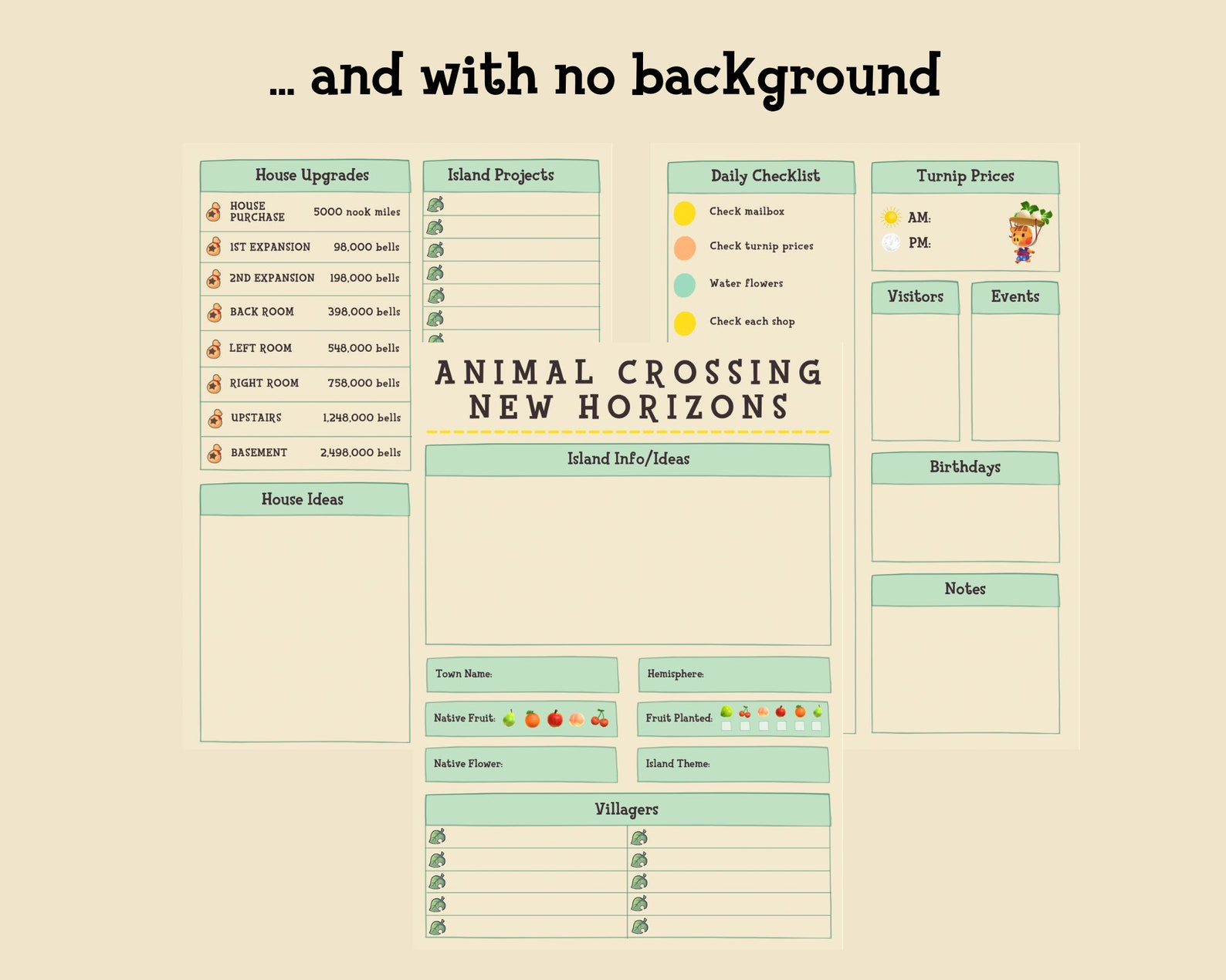 Animal Crossing New Horizons - Complete Planner With Checklist - PDF ...