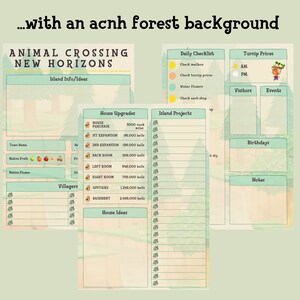 Animal Crossing New Horizons - Complete Planner With Checklist - PDF ...