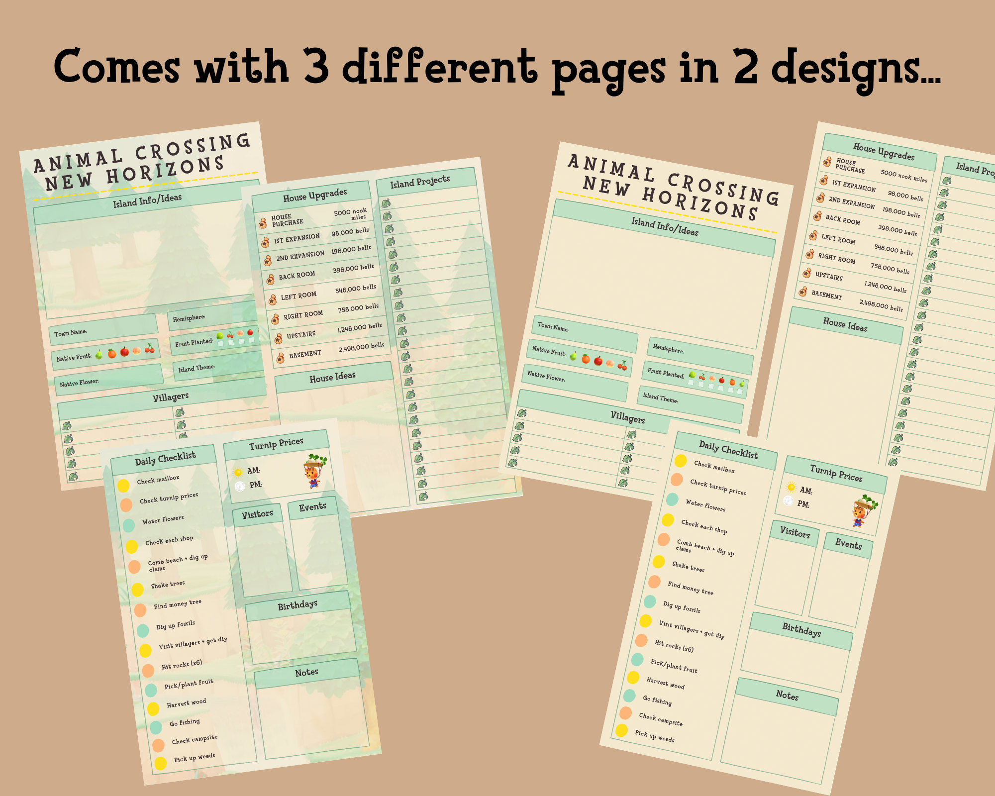 Animal Crossing New Horizons - Complete Planner With Checklist - PDF ...