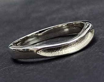 925 Sterling Solid Silver, Infinity Blank Channel Ring Setting, Good ...