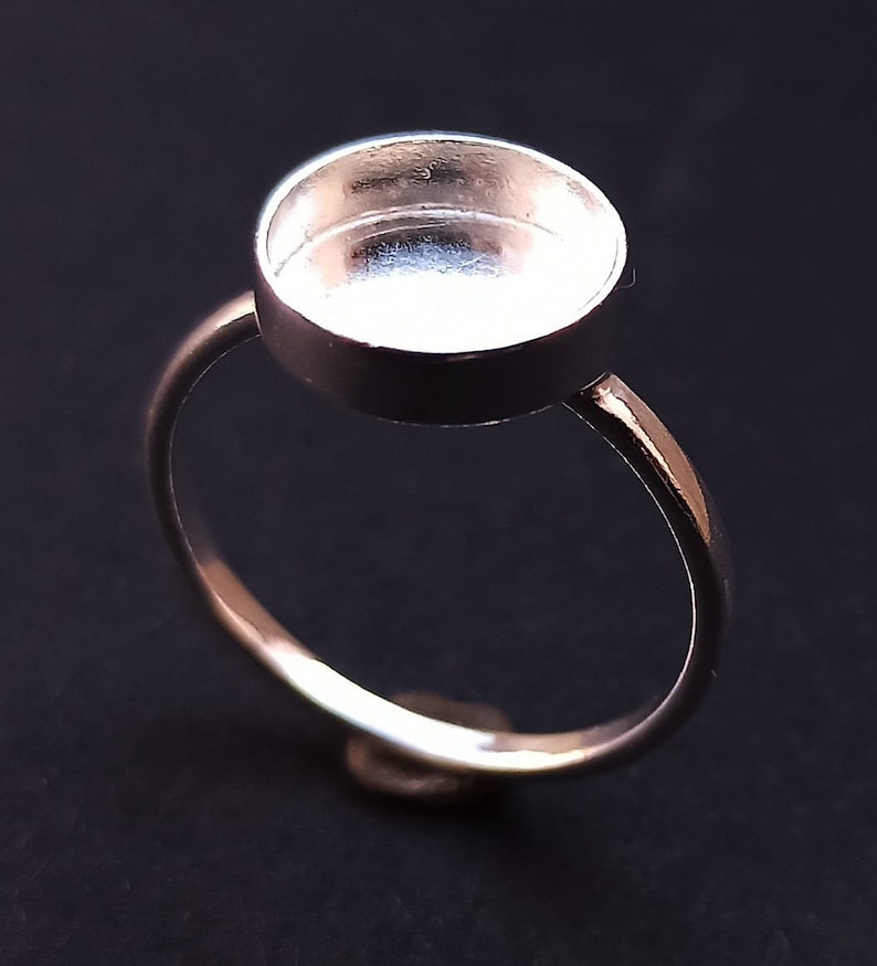 2mm to 25 Mm Round 2mm Deep Plain Bezel Ring, for Gemstone Setting,925 ...