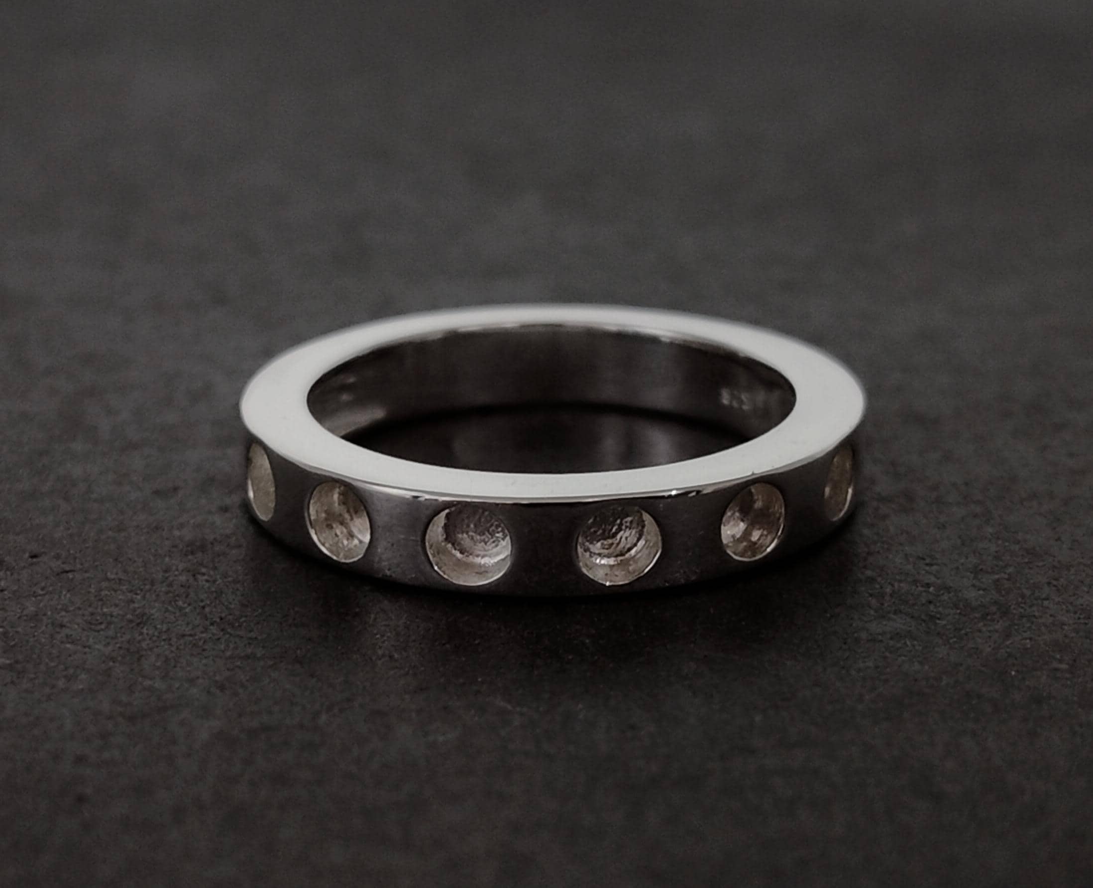 925 Sterling Solid Silver 2mm Round Shape Blank Bezel Designer Ring ...