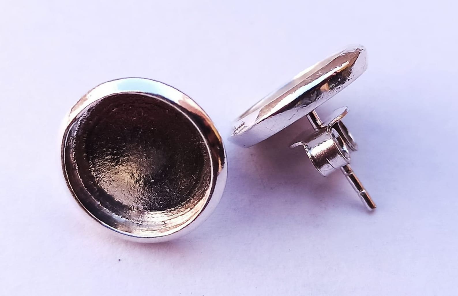 4mm to 25mm Round 2mm Deep Thick Bezel Stud,for Resin Work & Gemstone ...