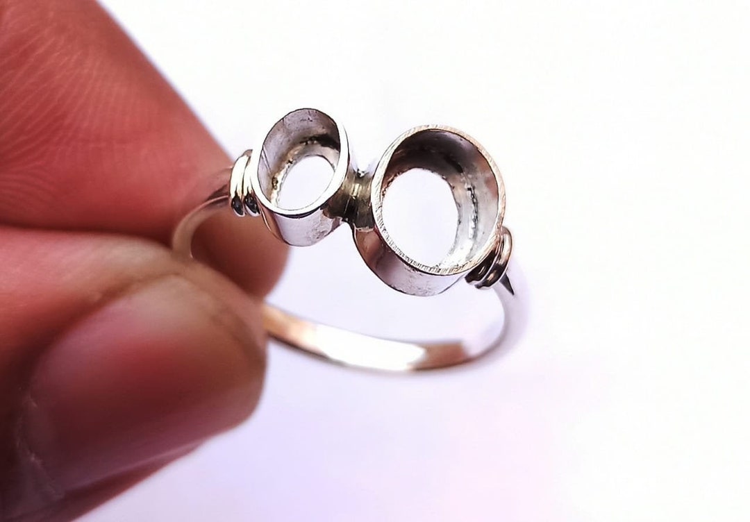 3x5mm to 18x13mm Oval 2mm Deep Bezel Ring,unique Design,for Gemstone ...