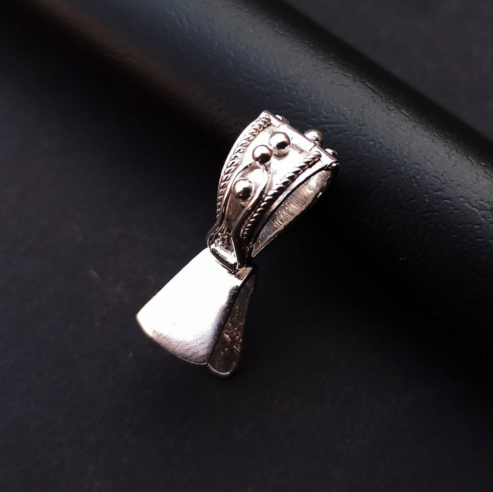 925 Sterling Silver Glue on Bails for Pendants Designer Bail for ...
