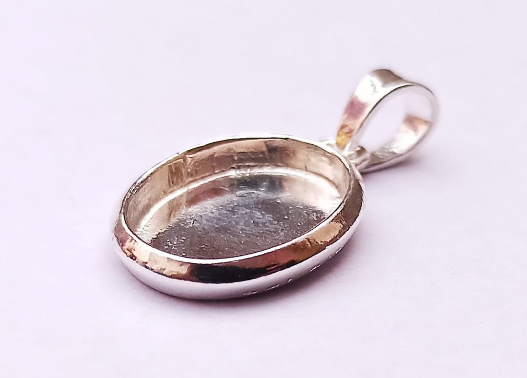 4x6 to 21x14mm Oval 2mm Deep Thick Bezel Pendant,for Resin Work ...