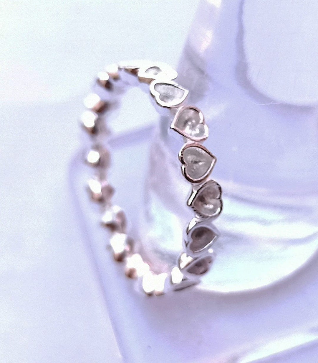 Tiny Heart Shape Blank Bezel Ring, Good for Resin & Ashes Work, 925 ...