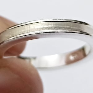 925 Sterling Silver 3 Mm Wide Edge Ring, Good for Resin, Inlay,ashes ...
