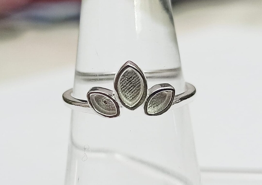 3x5 and 2x4 Mm Marquise Blank Bezel Ring, 925 Sterling Silver, Good for ...
