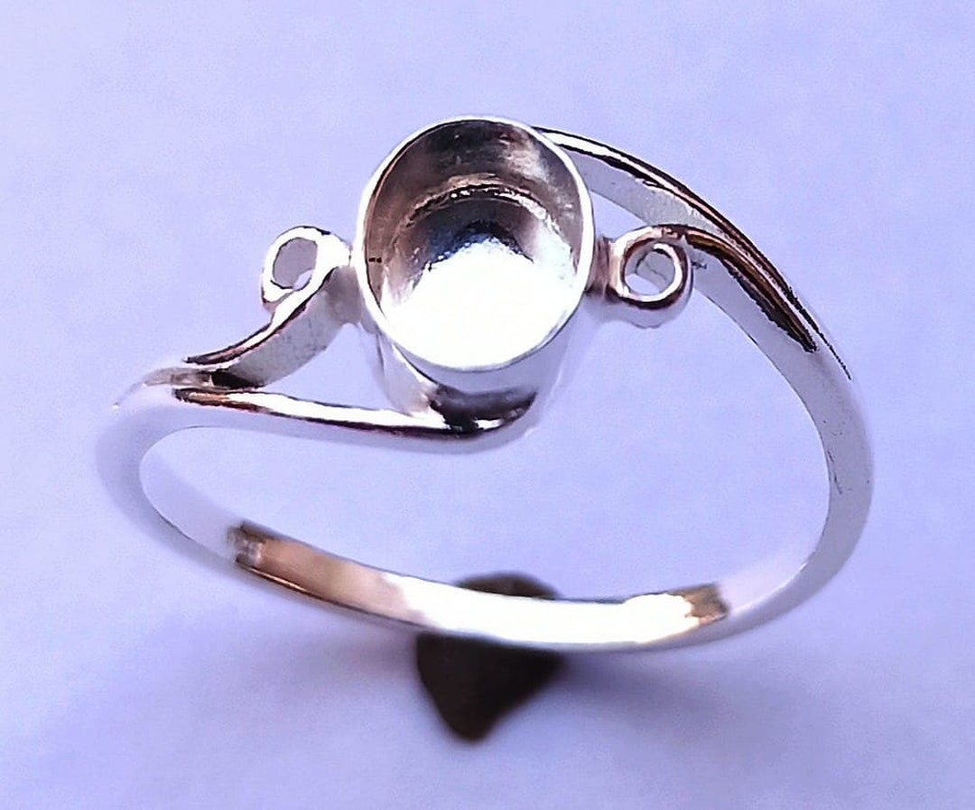 4x6 to 10x15mm Oval 2 Mm Deep Bezel Ring,unique Design,good for ...