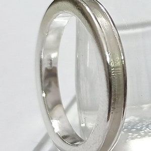 925 Sterling Silver 3 Mm Wide Edge Ring, Good for Resin, Inlay,ashes ...
