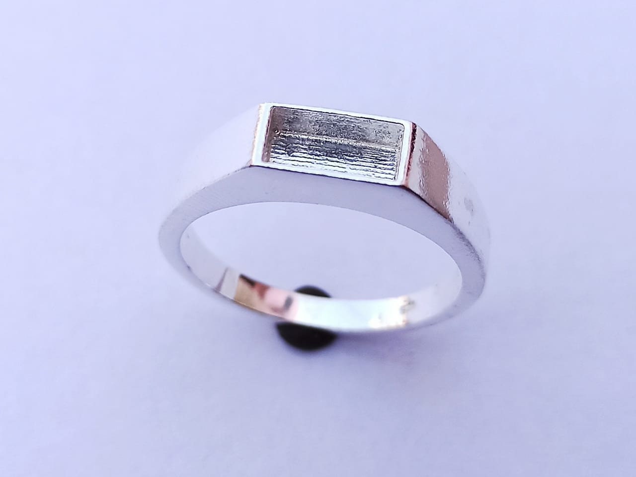 4x8mm Rectangle Shape Blank Bezel 925 Sterling Silver Ring - Etsy
