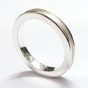925 Sterling Silver 3 Mm Wide Edge Ring, Good for Resin, Inlay,ashes ...