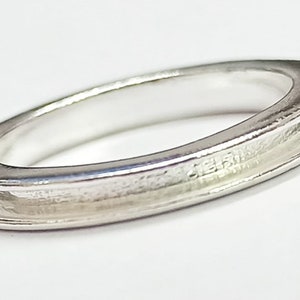 925 Sterling Silver 3 Mm Wide Edge Ring, Good for Resin, Inlay,ashes ...